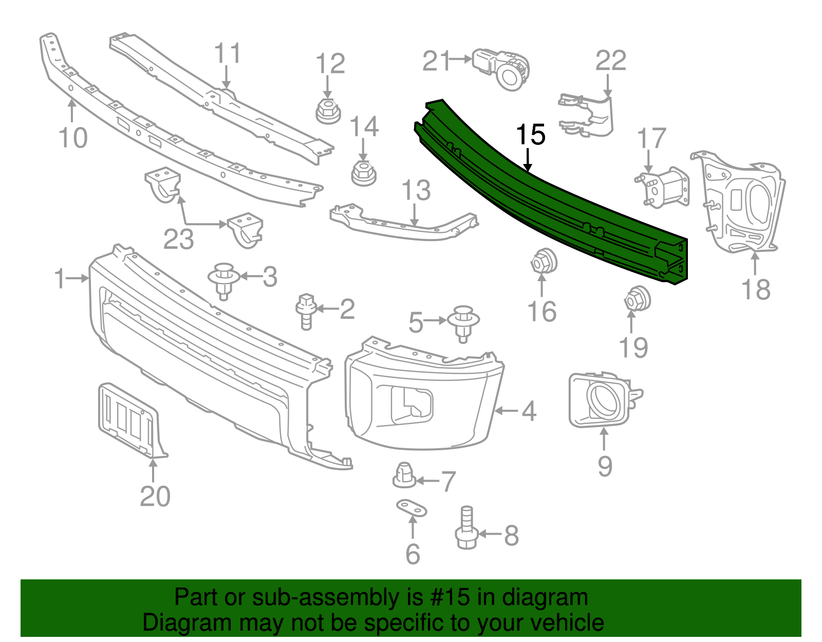 2008-2022 Toyota 2008-2022 Toyota - Impact Bar 52131-0C040 | Sparks Parts