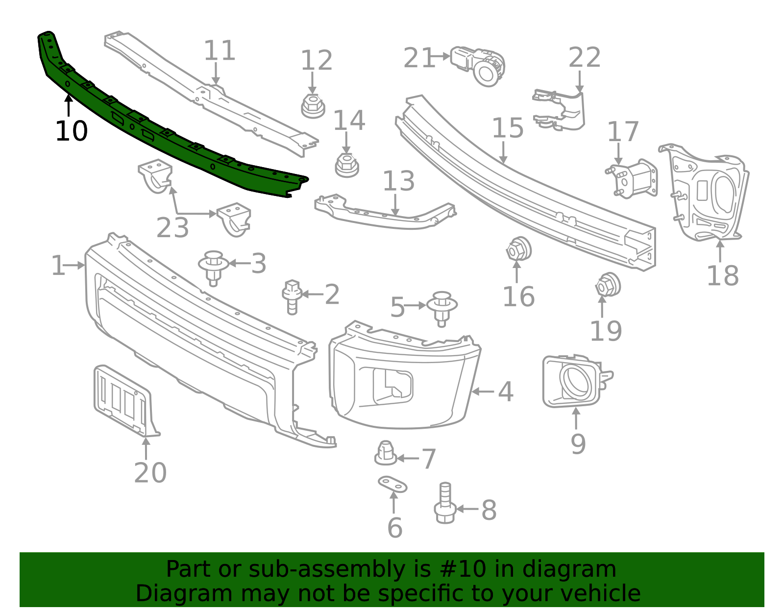 Genuine Official Toyota Bumper Cover Support Rail (Front) part# 52114 ...