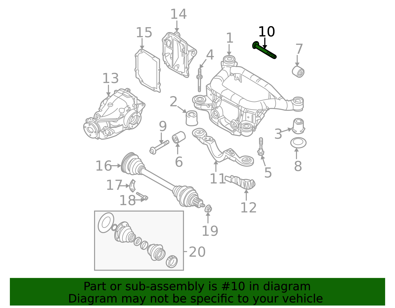 23001222891 - Torx Bolt (23-00-1-222-891) | Parts.BMWofSouthAtlanta.com