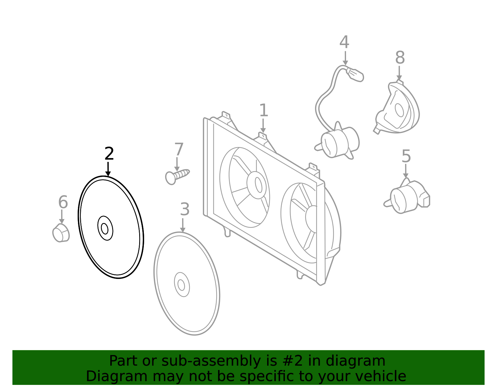 16361-0V410 - Fan Blade 2007-2015 Toyota | Toyota San Diego Parts