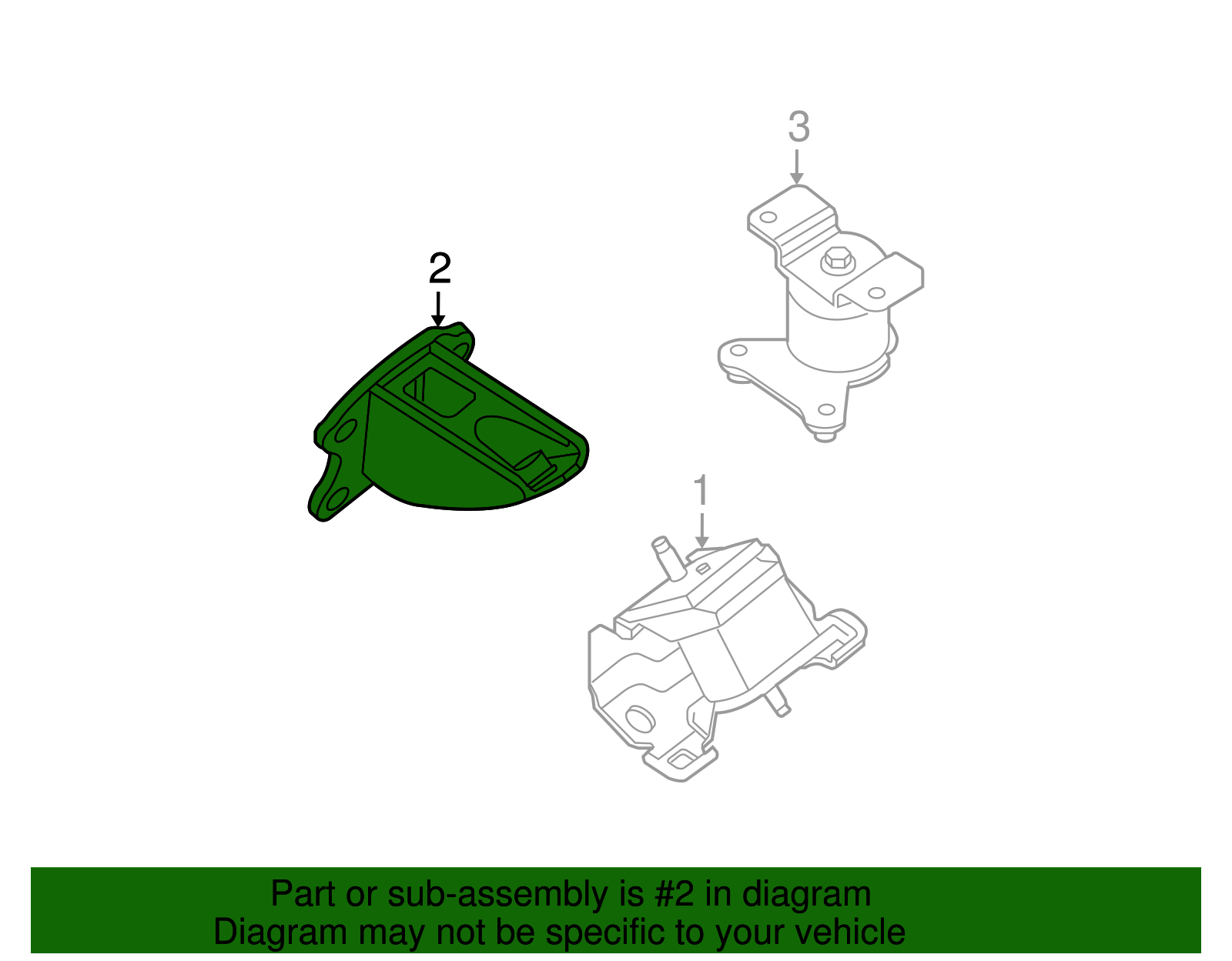 2005-2019 Nissan Frontier Mount Bracket 11232-EA000 | Bill Kay Nissan Parts