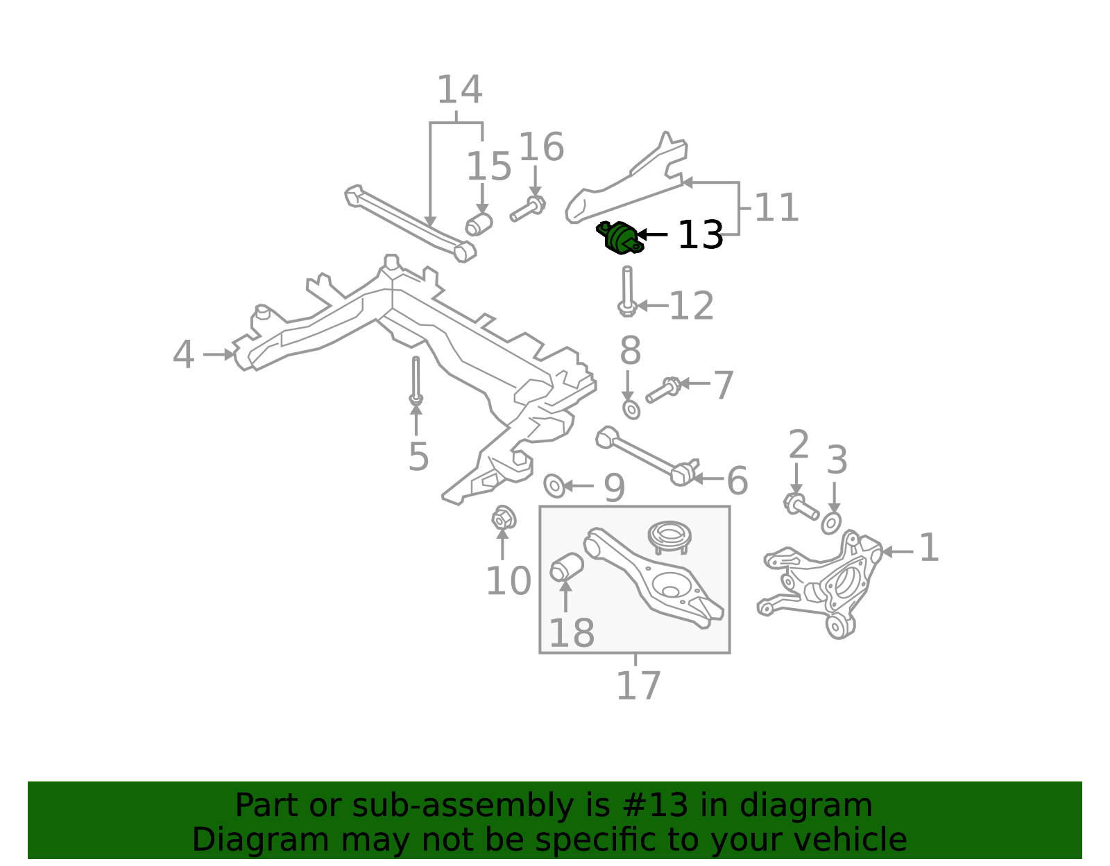 2006-2010 Kia Trailing Arm Bushing 55543-2G000 | OEM Parts Online