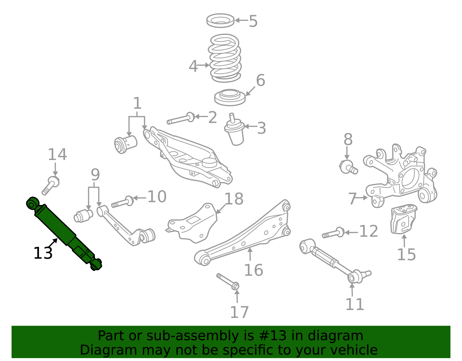 2013-2018 Toyota RAV4 Shock Absorber 48531-42410 | Toyota Parts Center