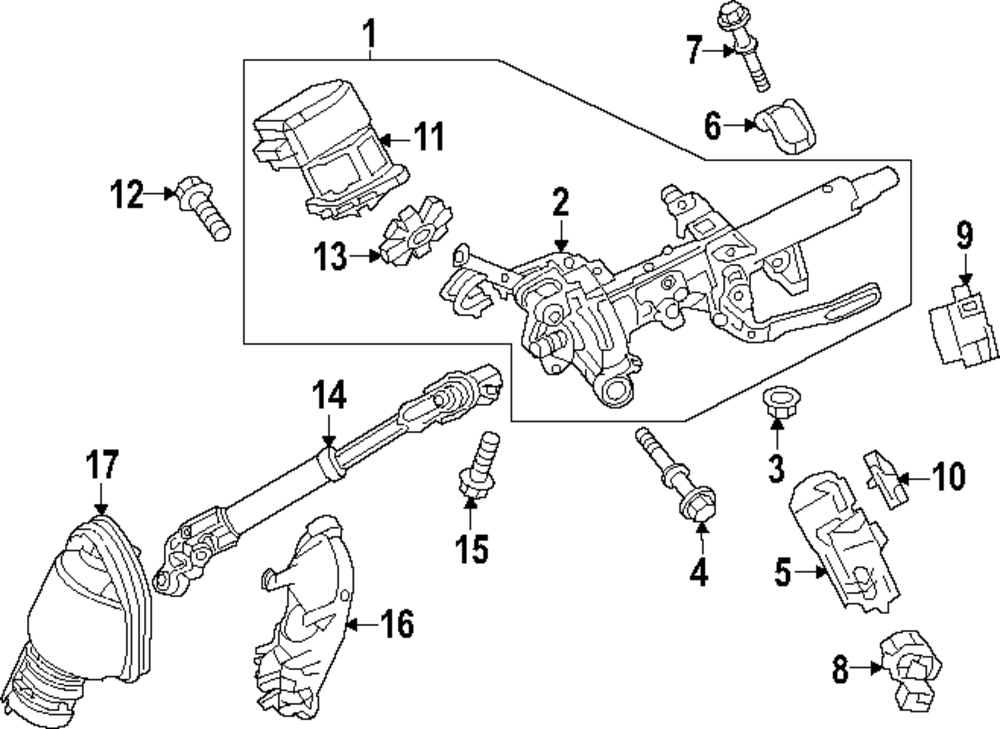 89650-16500 - Steering Column Control Module - 2023-2024 Toyota Corolla ...