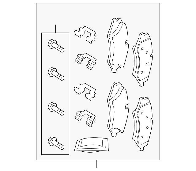 2018-2023 Land Rover 2018-2023 Land Rover - Brake Pads Front LR162044 ...