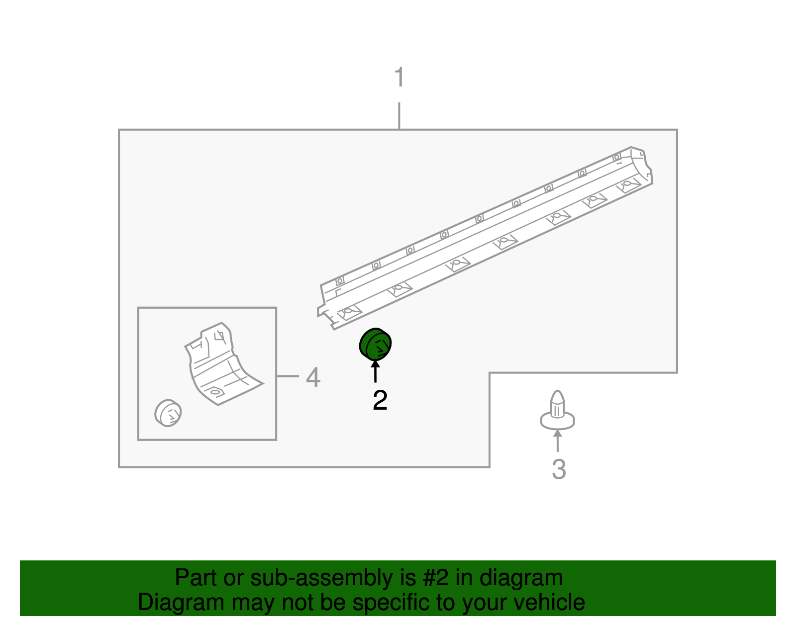 Genuine OEM Lower Molding Clip Part# DYC101420 Fits 2002-2016 Land ...