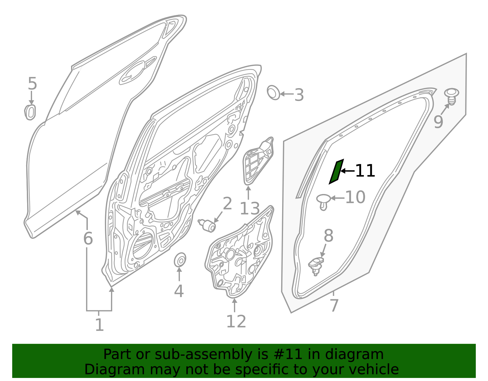 90118-WB823 - Door Weather-Strip Fastener 2016-2020 Toyota | Group 1 ...