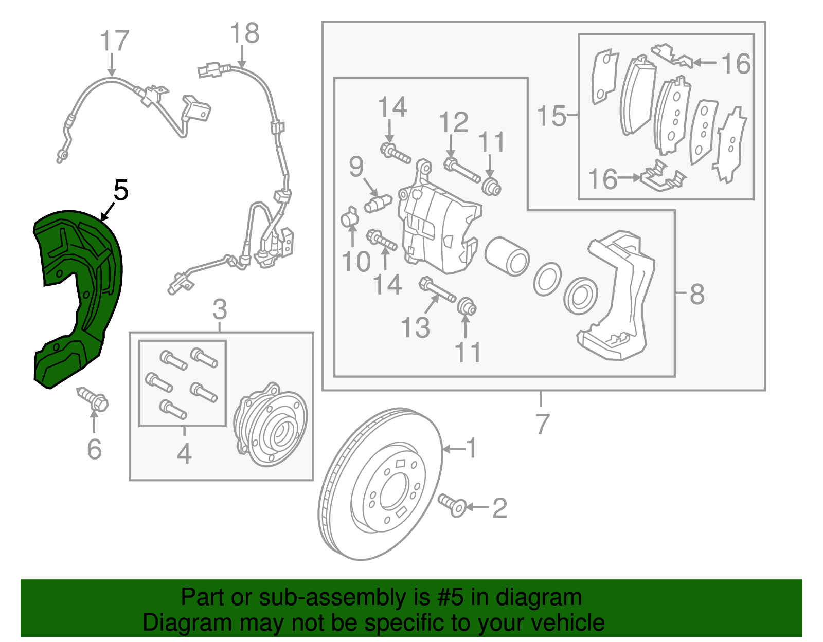 51755-D9000 - Brake Dust Shield 2017-2022 Kia Sportage | Kia.Parts Store
