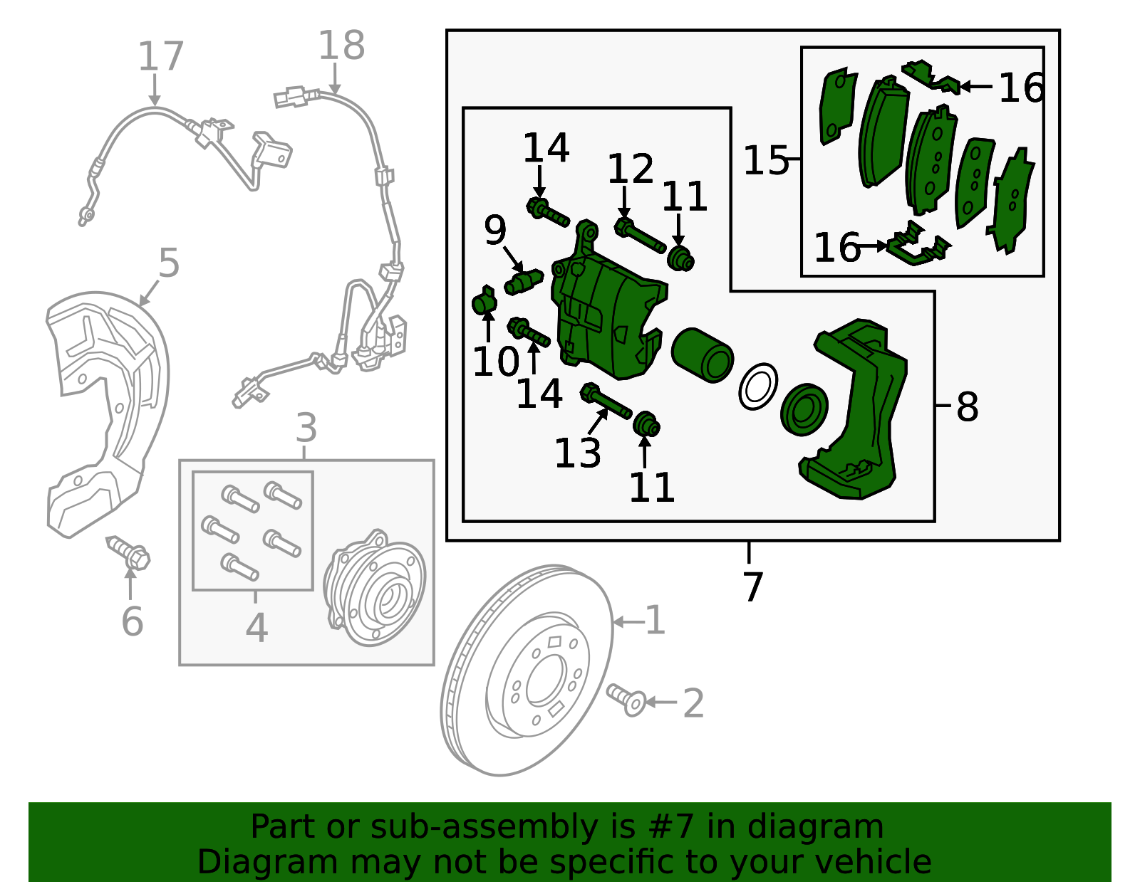 58230-D3000 - Kia Disc Brake Kit Performance Auto Parts