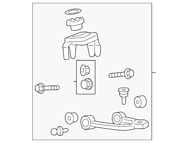 2005-2014 Cadillac Front Passenger Side Upper Suspension Control Arm ...