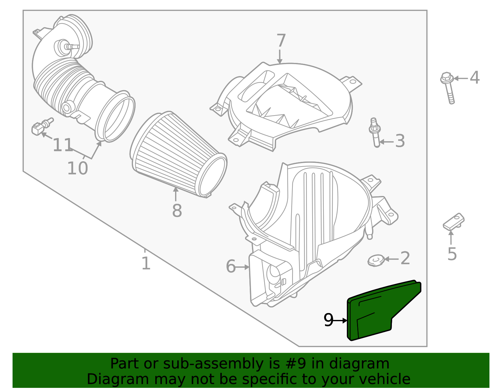 Genuine OEM Ford Part - Air Filter KR3Z-9601-A | Genuine OEM Ford Parts ...