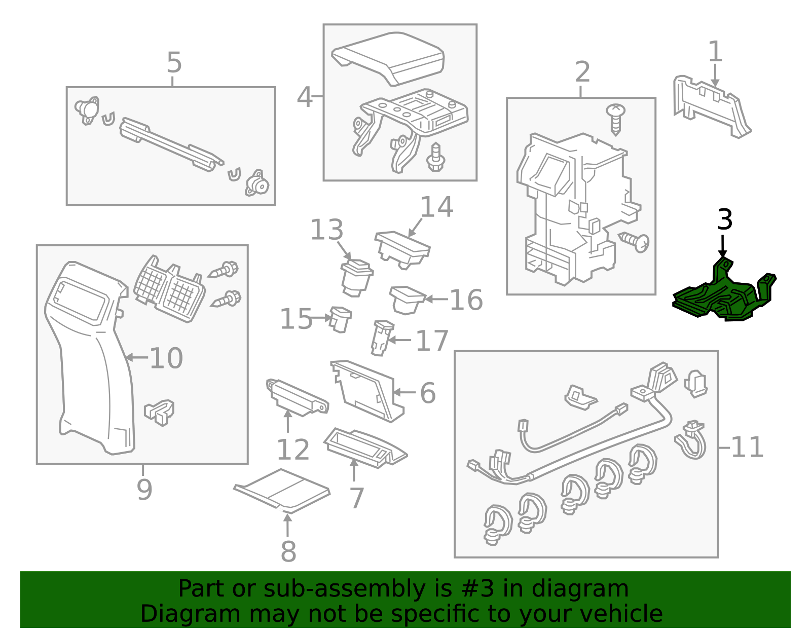 83421-T0A-U00 - High-Quality Console Bracket for 2015-2016 Honda CR-V ...