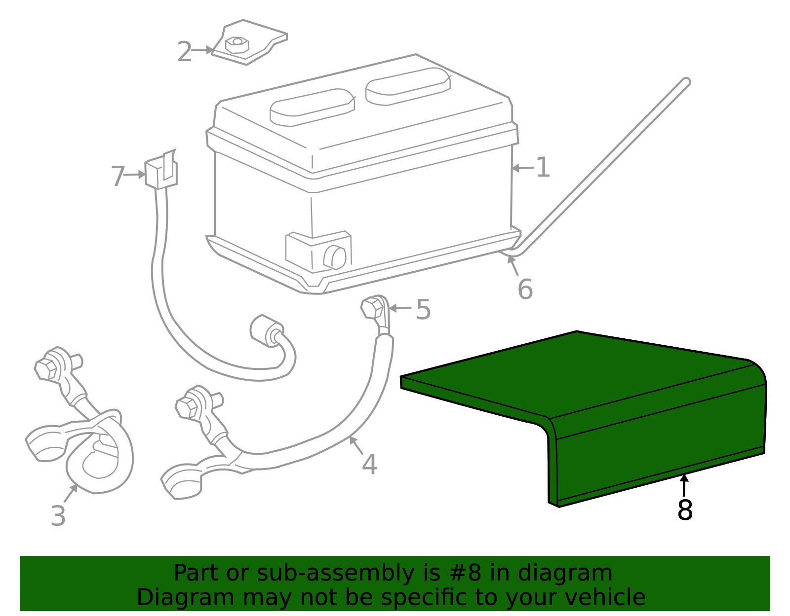 2003-2010 Dodge Viper Battery Cover 05029087AA | Mopar Parts Canada