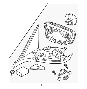 51167485264 - 2017-2023 BMW Mirror Assembly (51-16-7-485-264) | BMW of ...