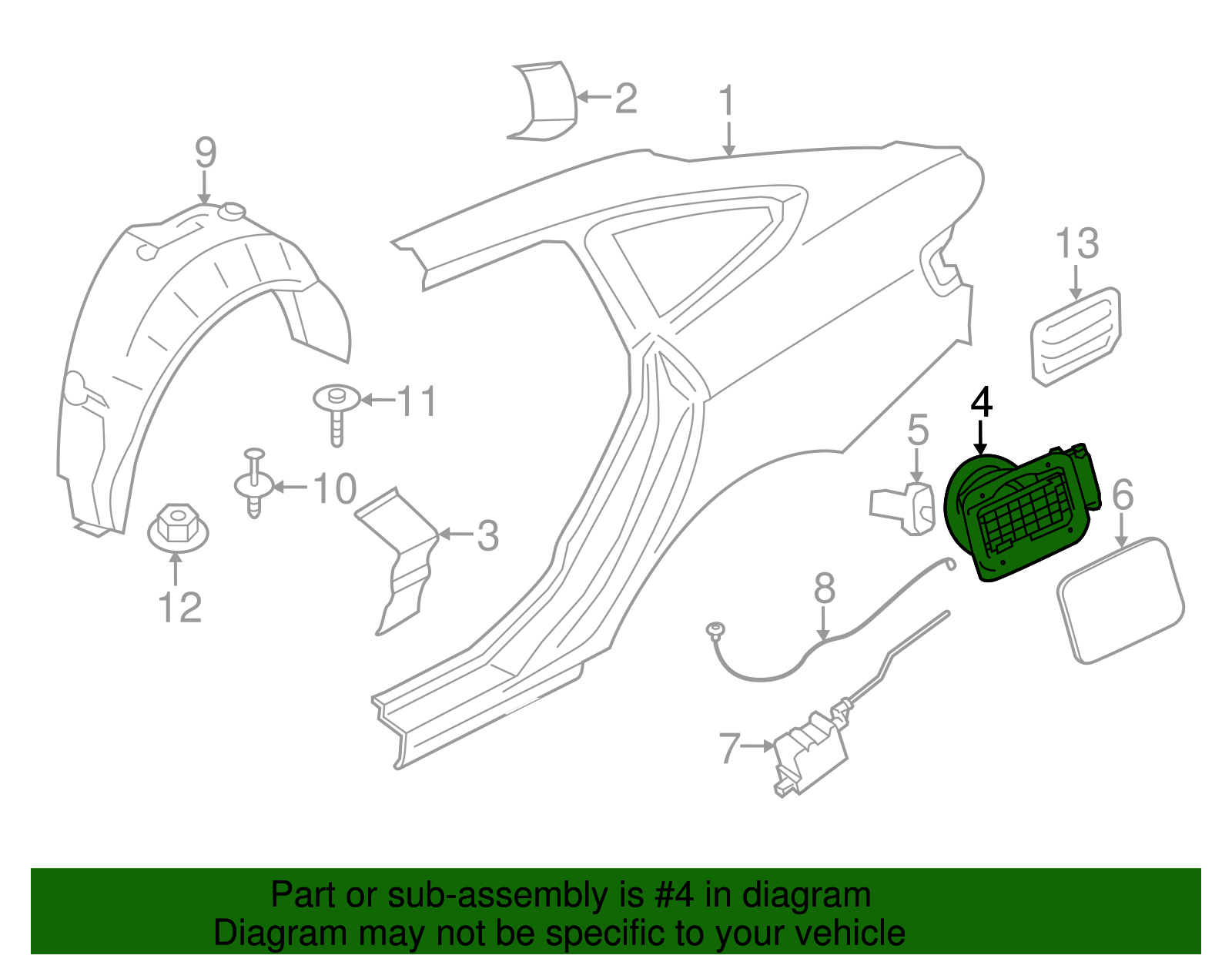 Genuine BMW 51-17-7-278-394 | Fuel Pocket | FREE Shipping on Most ...