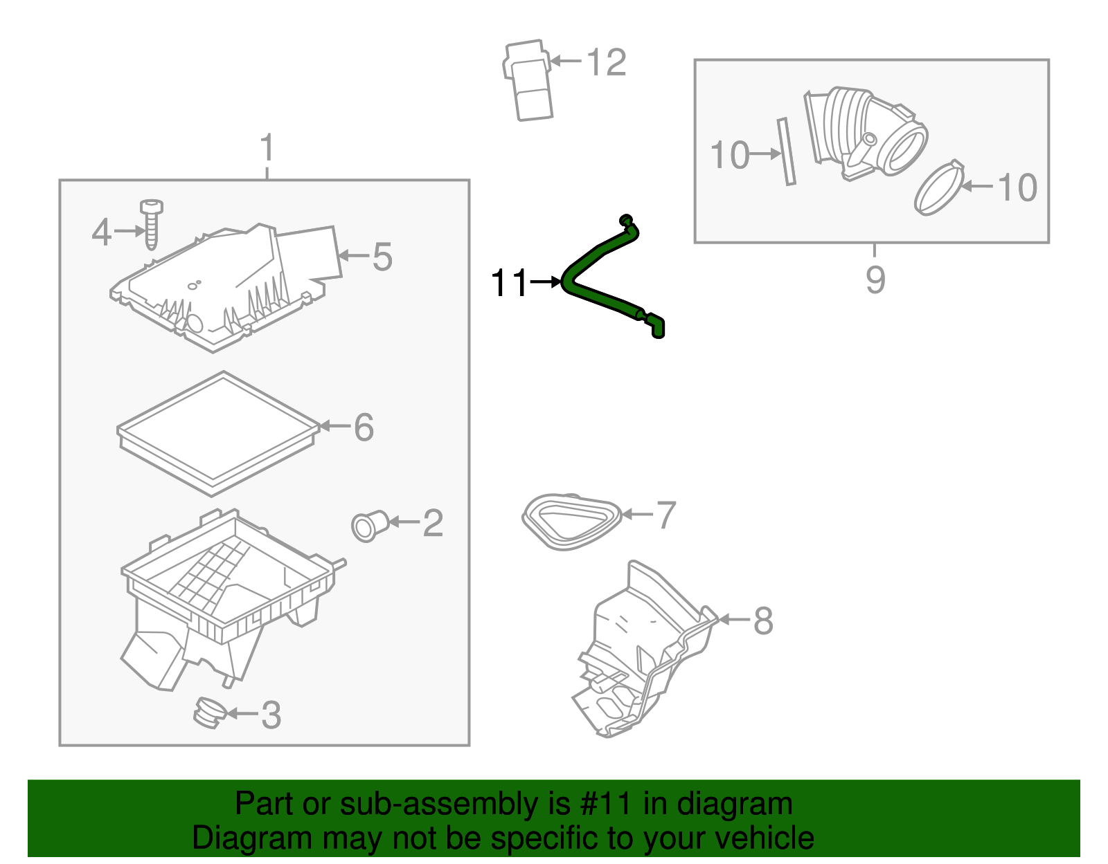 2014-2019 Cadillac XTS Driver Side Positive Crankcase Ventilation (PCV ...