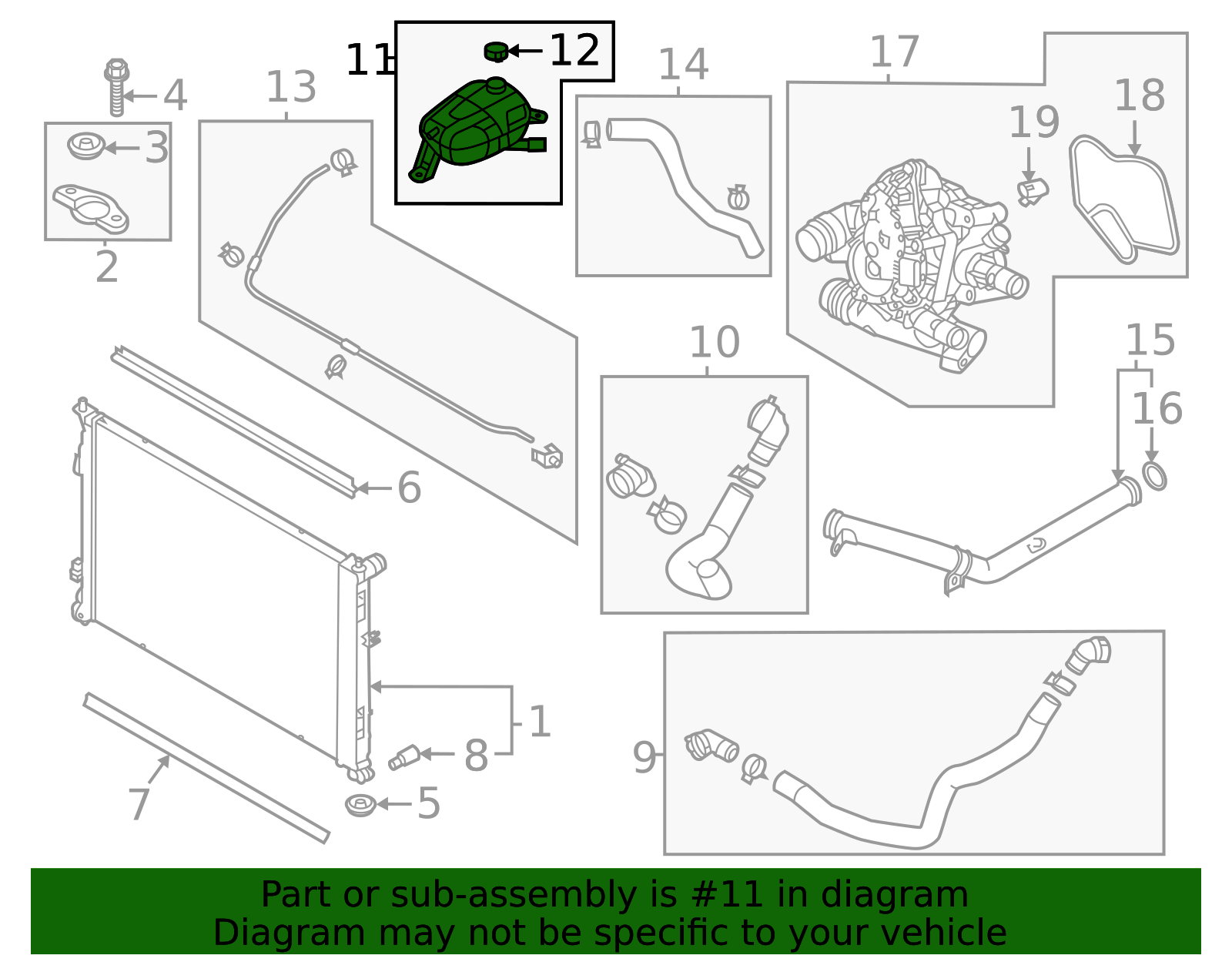 2021-2022 Hyundai Sonata Reservoir Assembly 25430-L0500 | MotorMotor