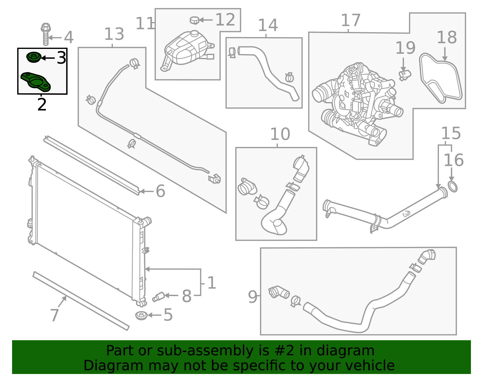2018-2025 Hyundai Sonata Radiator Assembly Upper Bracket 25333-C1500 ...