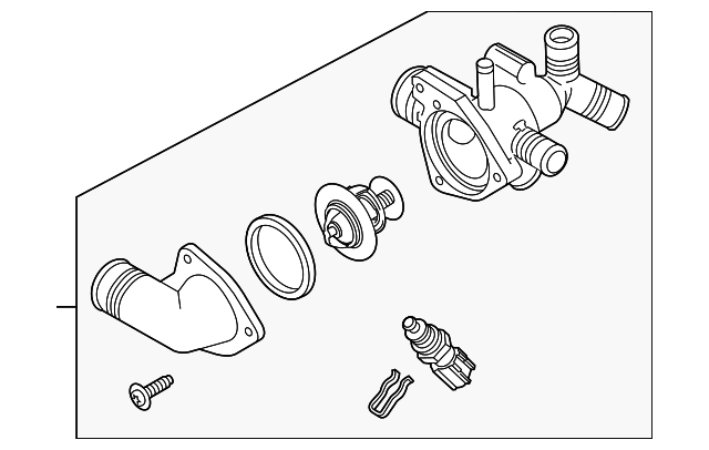 OEM Ford Thermostat Housing For 2015-2019 Ford - Part No. BB3Z-8A586-A ...