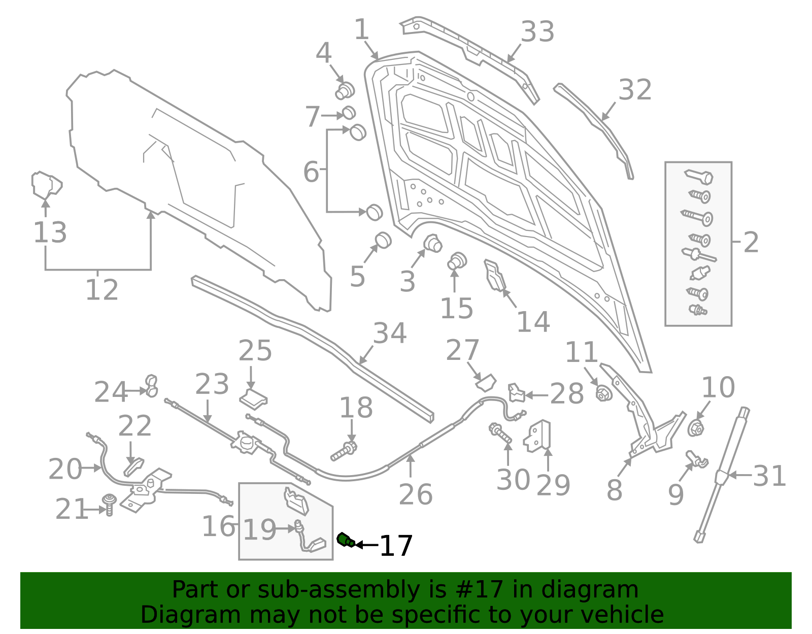 3B0-919-136-A - Lock & Switch Bracket 2009-2025 Audi | Audi OEM Parts