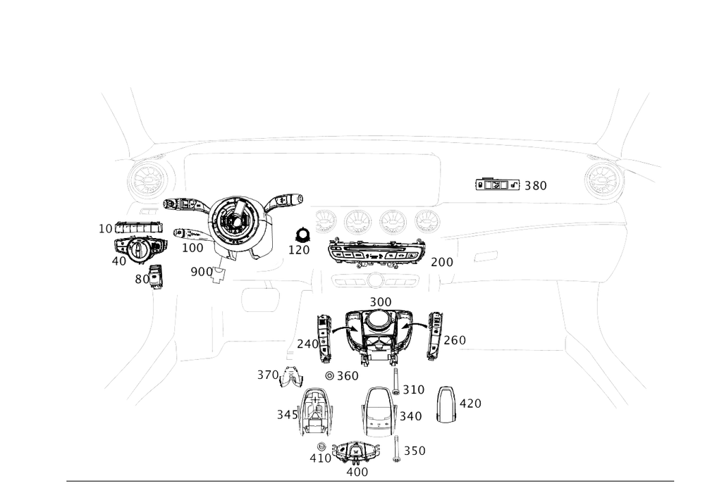 2015-2025 Mercedes-Benz Switch Block 238-905-66-00 | Benz Parts Online