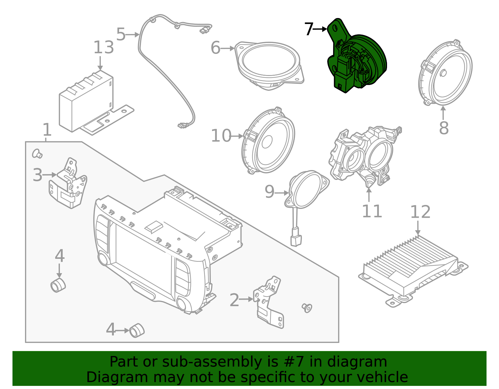96311-K0000 - Tweeter 2020-2025 Kia Soul | Kia.Parts Store