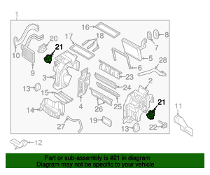 2011-2019 Hyundai HVAC Blend Door Actuator 97159-4R150 | OEM Parts Online