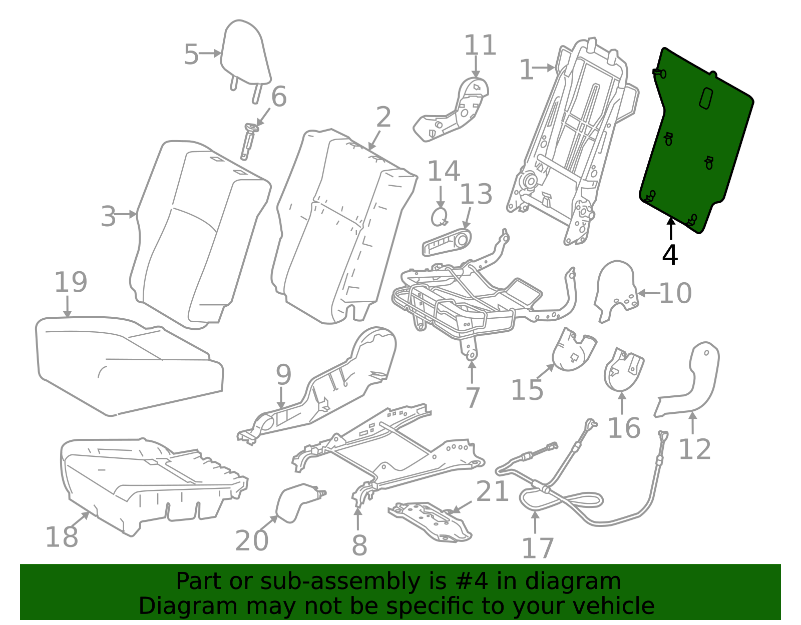 2013-2018 Toyota RAV4 Back Panel Cover 71881-0R010 | Toyota Parts Center