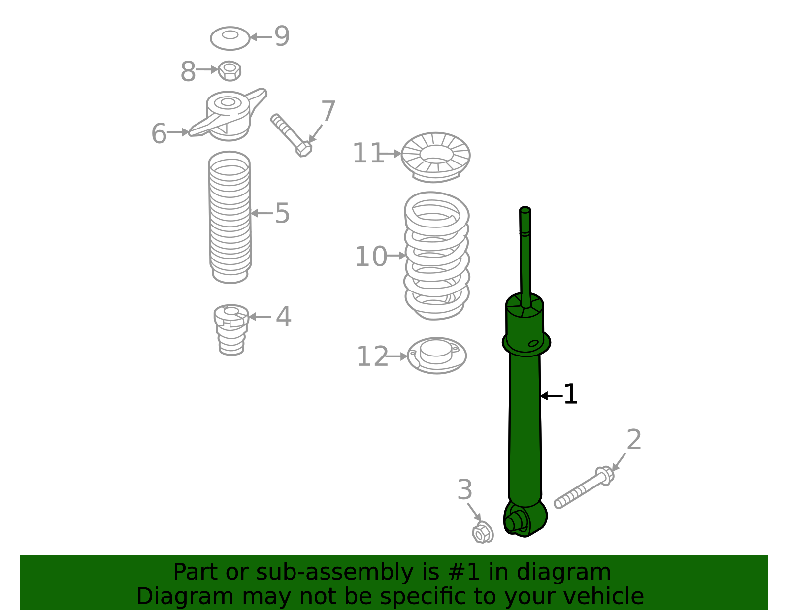 55307-R5000 - Shock Absorber 2021-2024 Kia Sorento | Kia.Parts Store