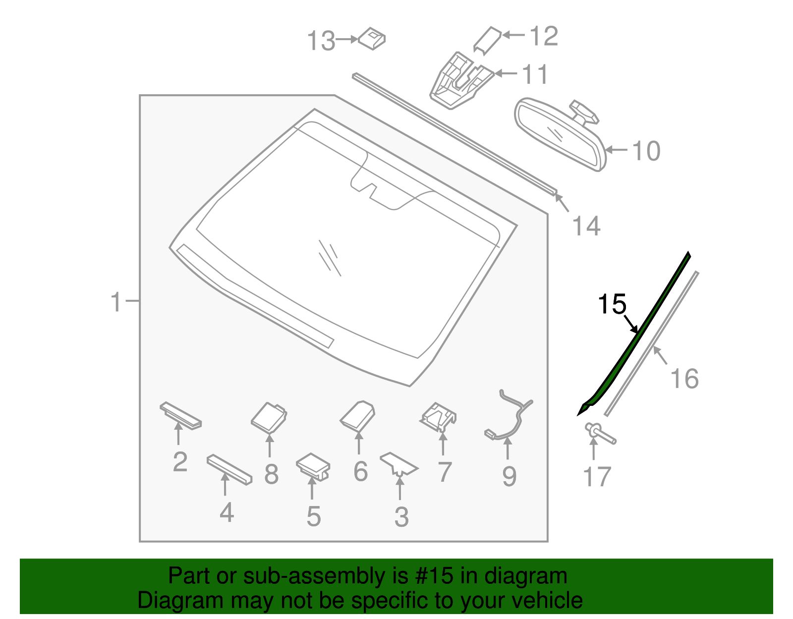 86132-B8000 - Hyundai Side Molding 2013-2019 Hyundai | Performance Auto ...