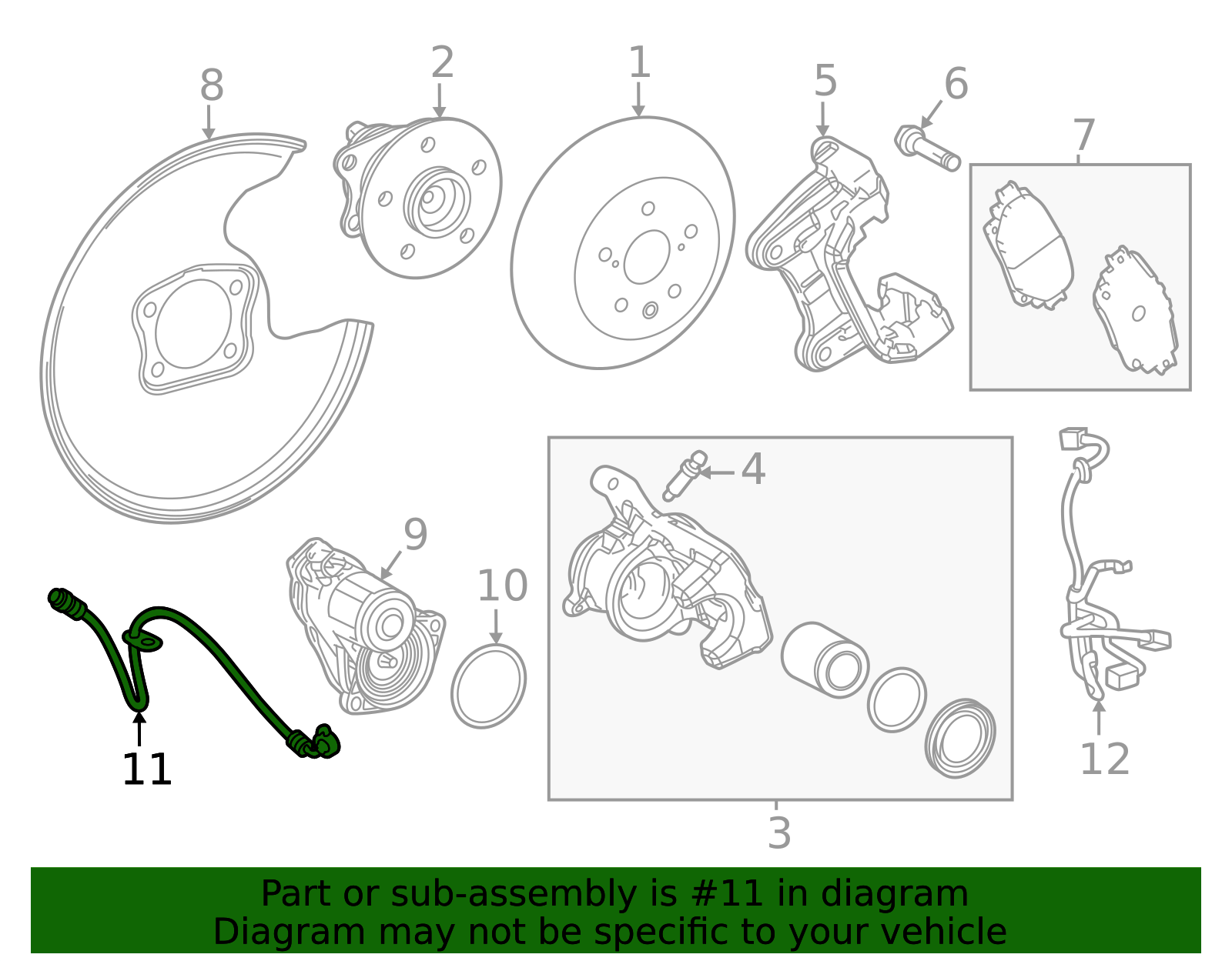 Brake Hydraulic Hose 90947-02J98 | Toyota Parts Center