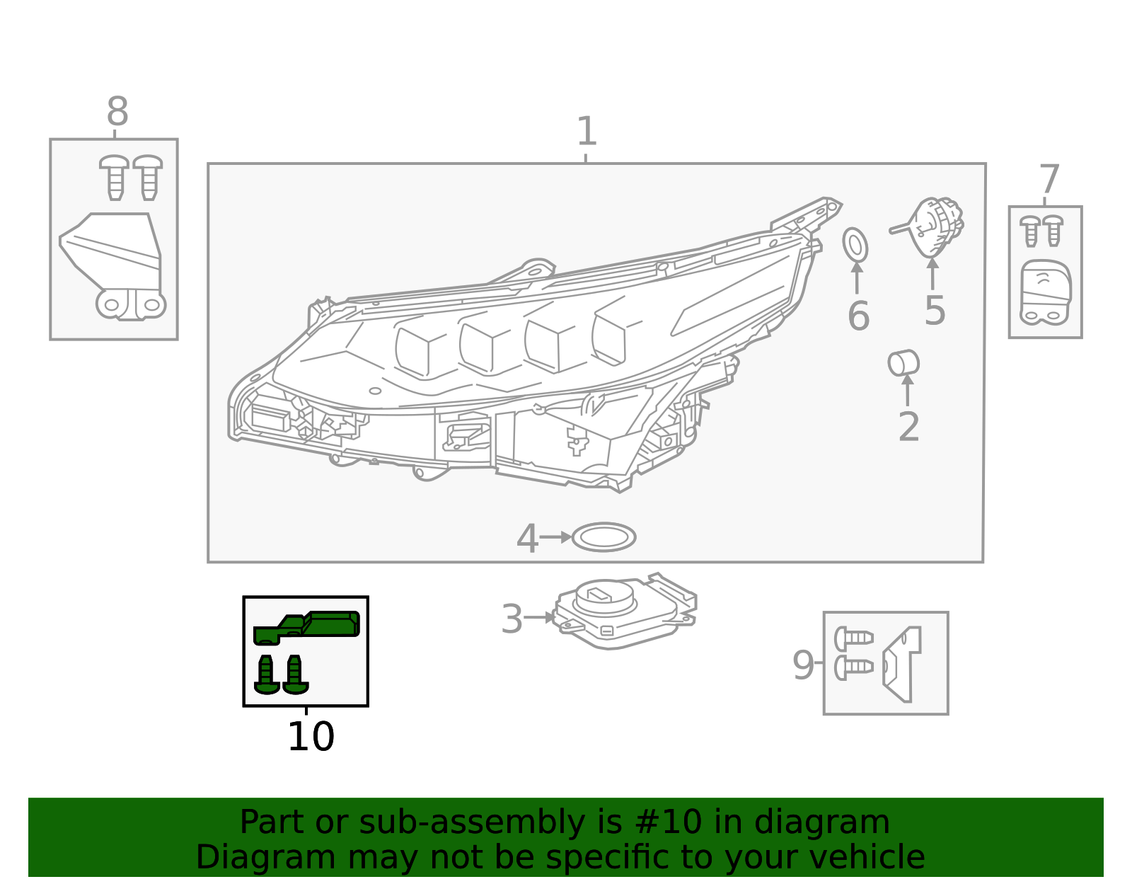 81196-62020 - Headlight Bracket Longo Toyota Parts