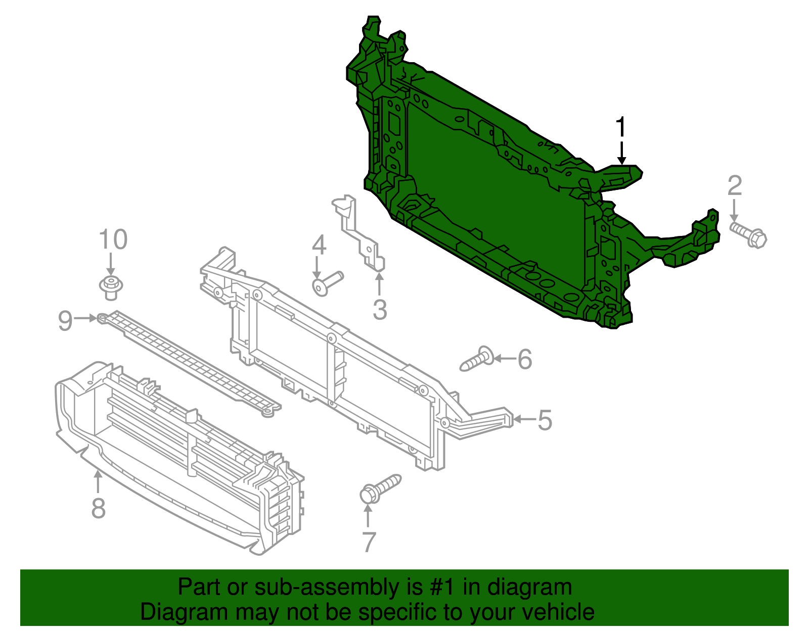 2016-2020 Kia Optima Radiator Support 64101-D5000 | OEM Parts Online