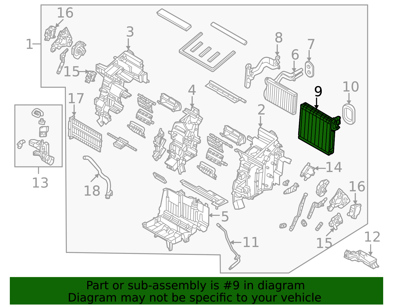 97139-N9000 - Evaporator Core 2023-2026 Kia Sportage | Kia.Parts Store