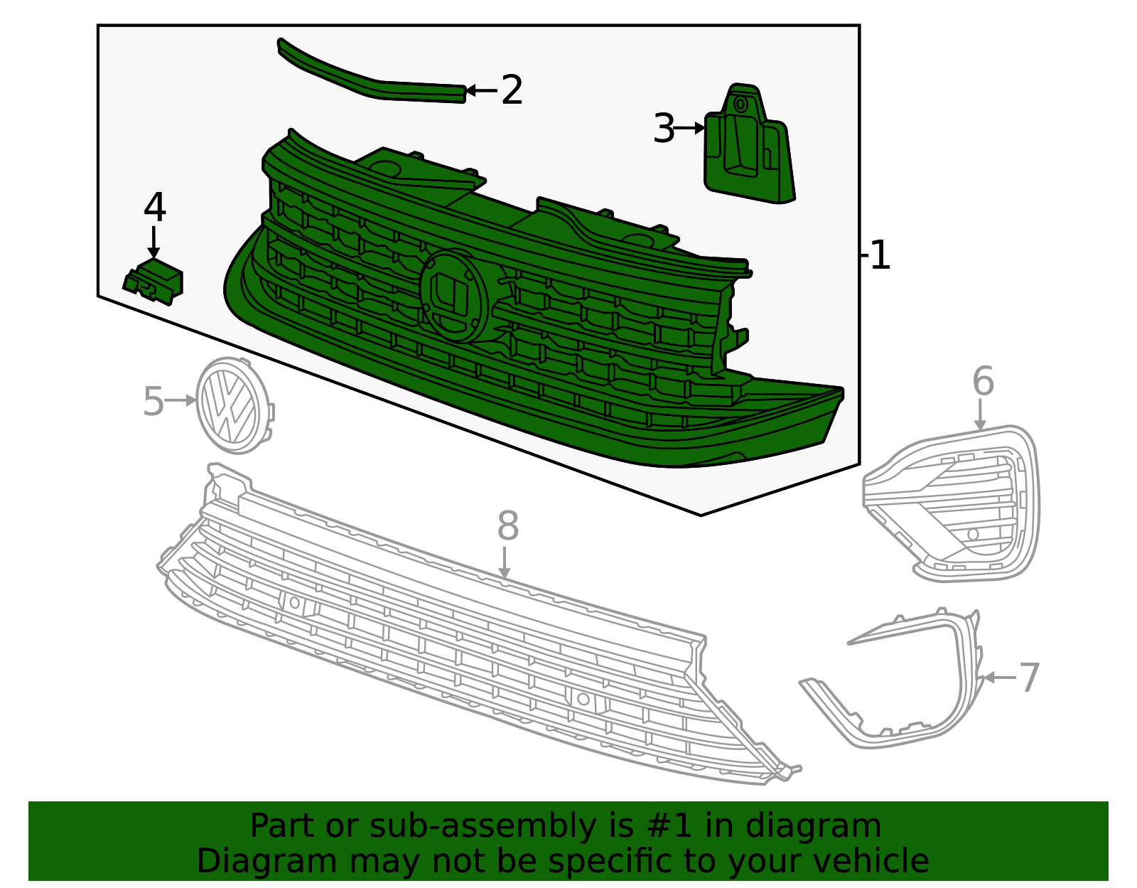 3CN-853-651-AC-LDB - High-Quality Grille for AutoNation Parts