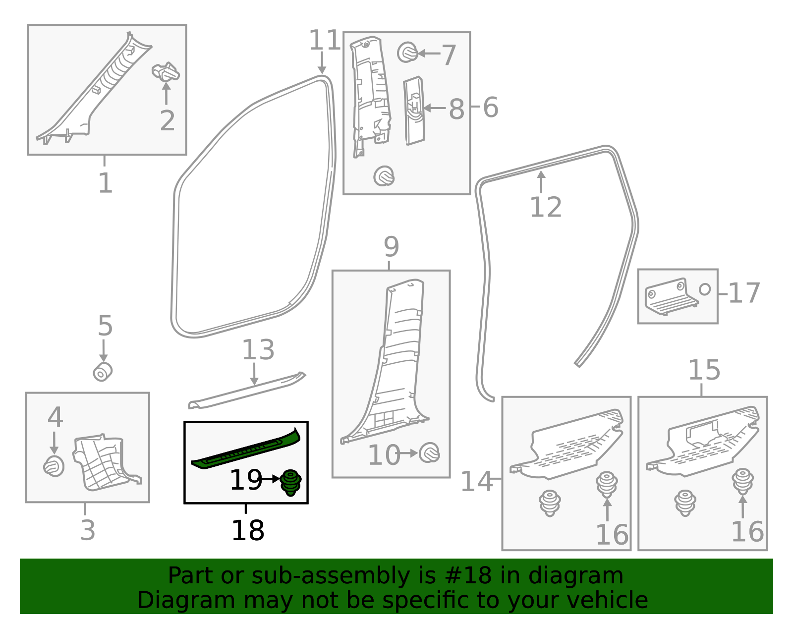 Door Sill Plate 67912-0E070-C0 - Genuine Toyota Protection | AutoNation ...