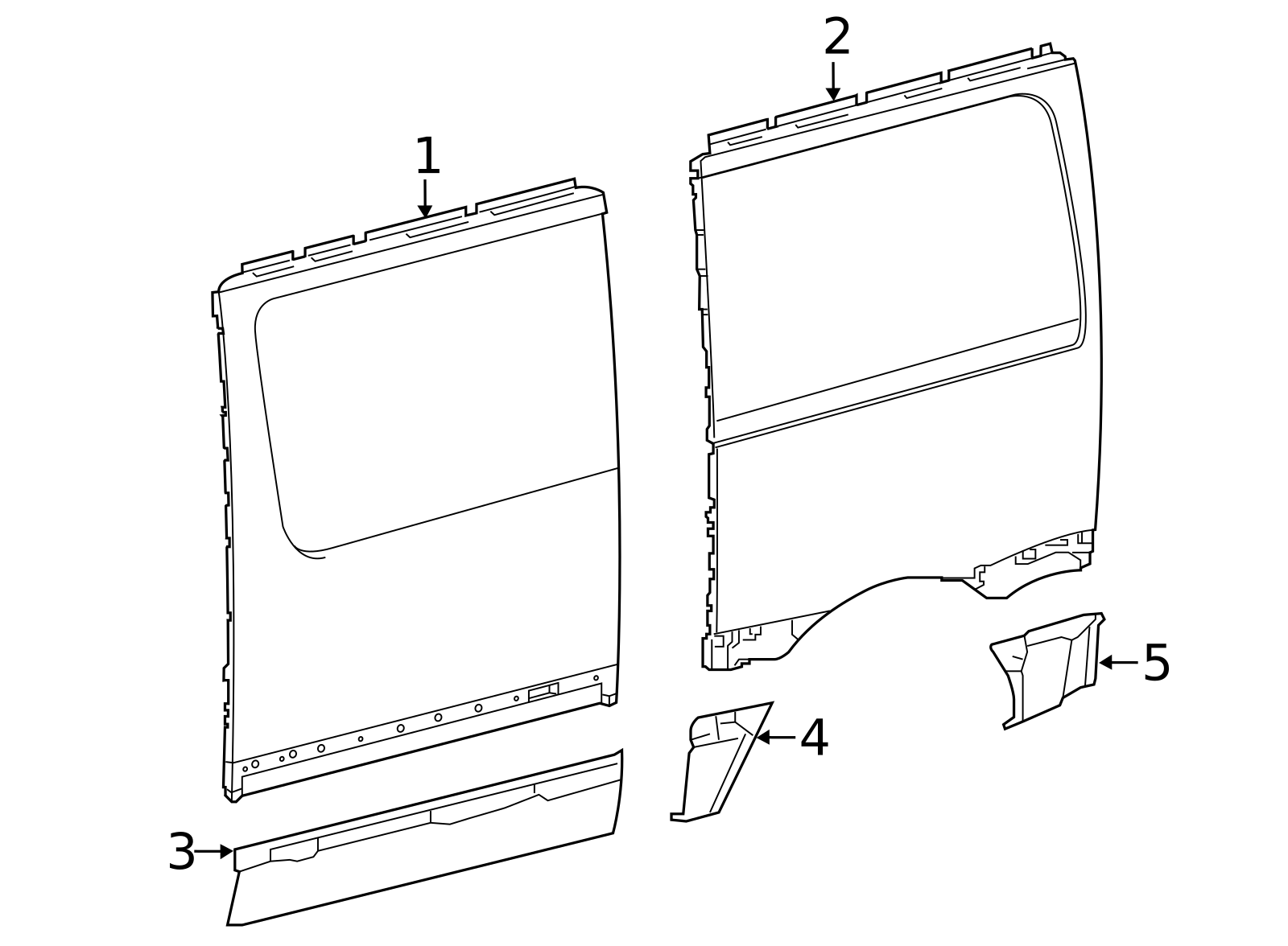 9076370900 - Wheelhouse Panel 2019-2024 Mercedes-Benz | Mercedes-Benz ...