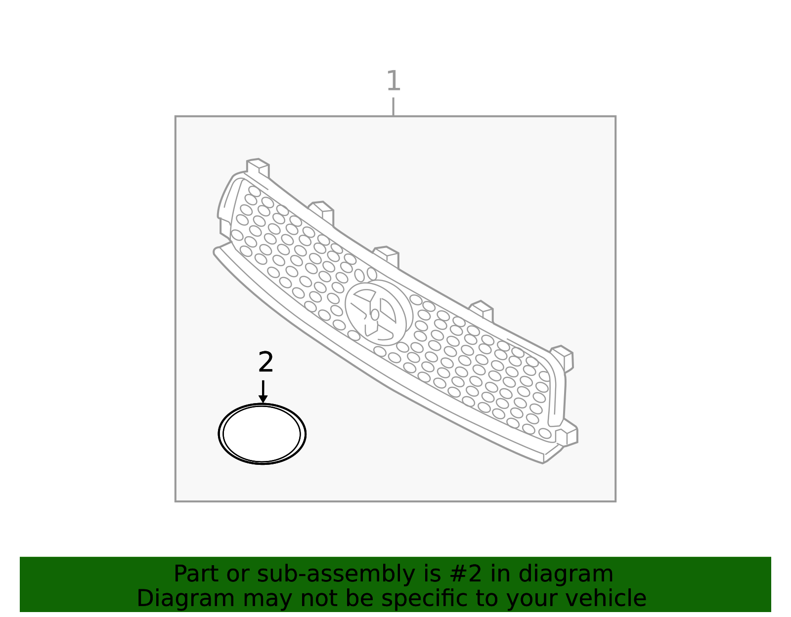 75311-21100 - Grille Emblem 2005-2010 Scion tC | Toyota San Diego Parts