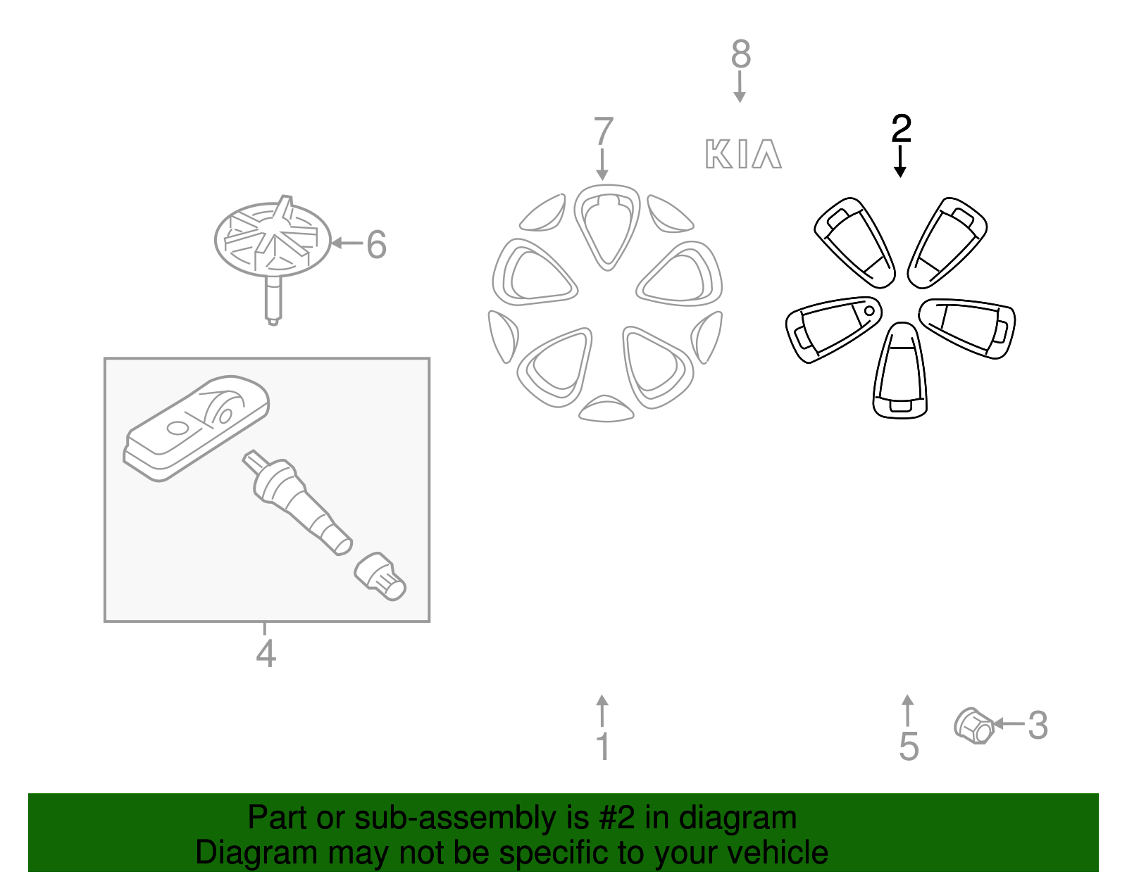 52910-B2170 - Wheel, Alloy 2017-2019 Kia Soul | Kia.Parts Store