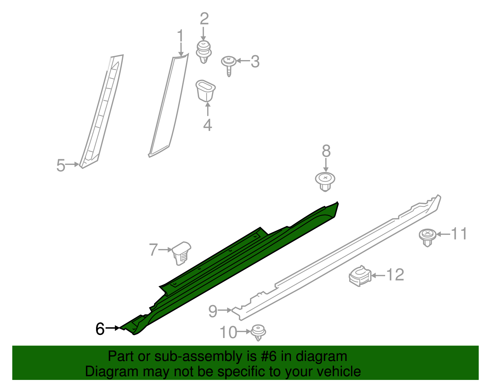 2014-2024 Mini Cooper | Sill Molding | 51-77-7-382-182 | BMW OEM Parts ...