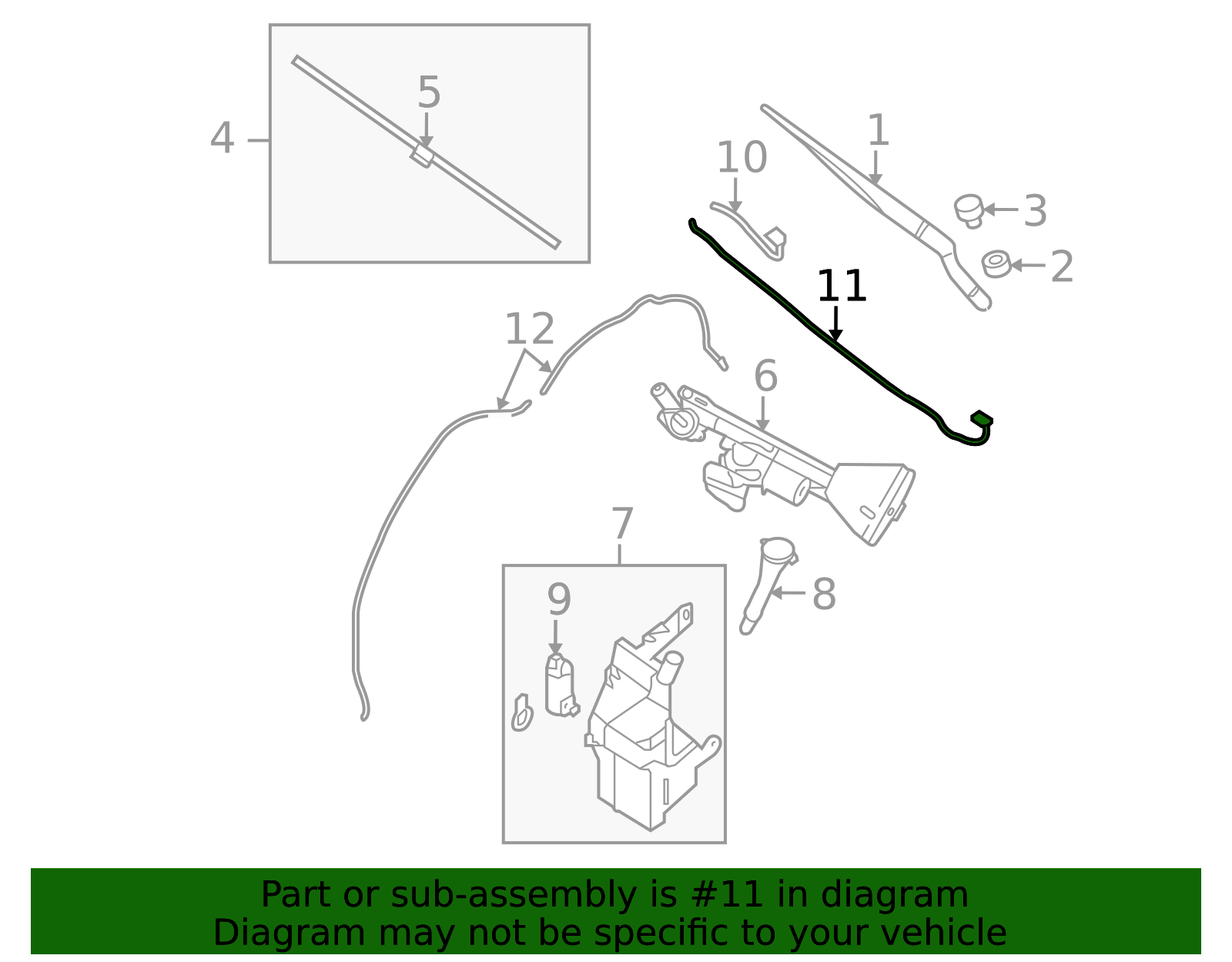 28933-9N00A - High-Quality Windshield Washer Nozzle for 2009-2014 ...
