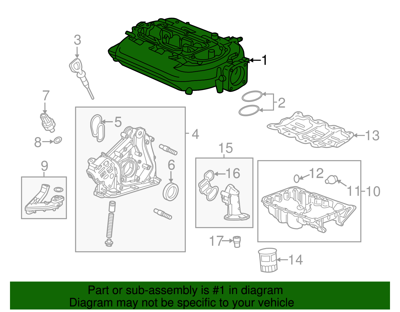 17050-RLV-A00 - Intake Manifold 2016-2024 Honda | Honda Parts Online