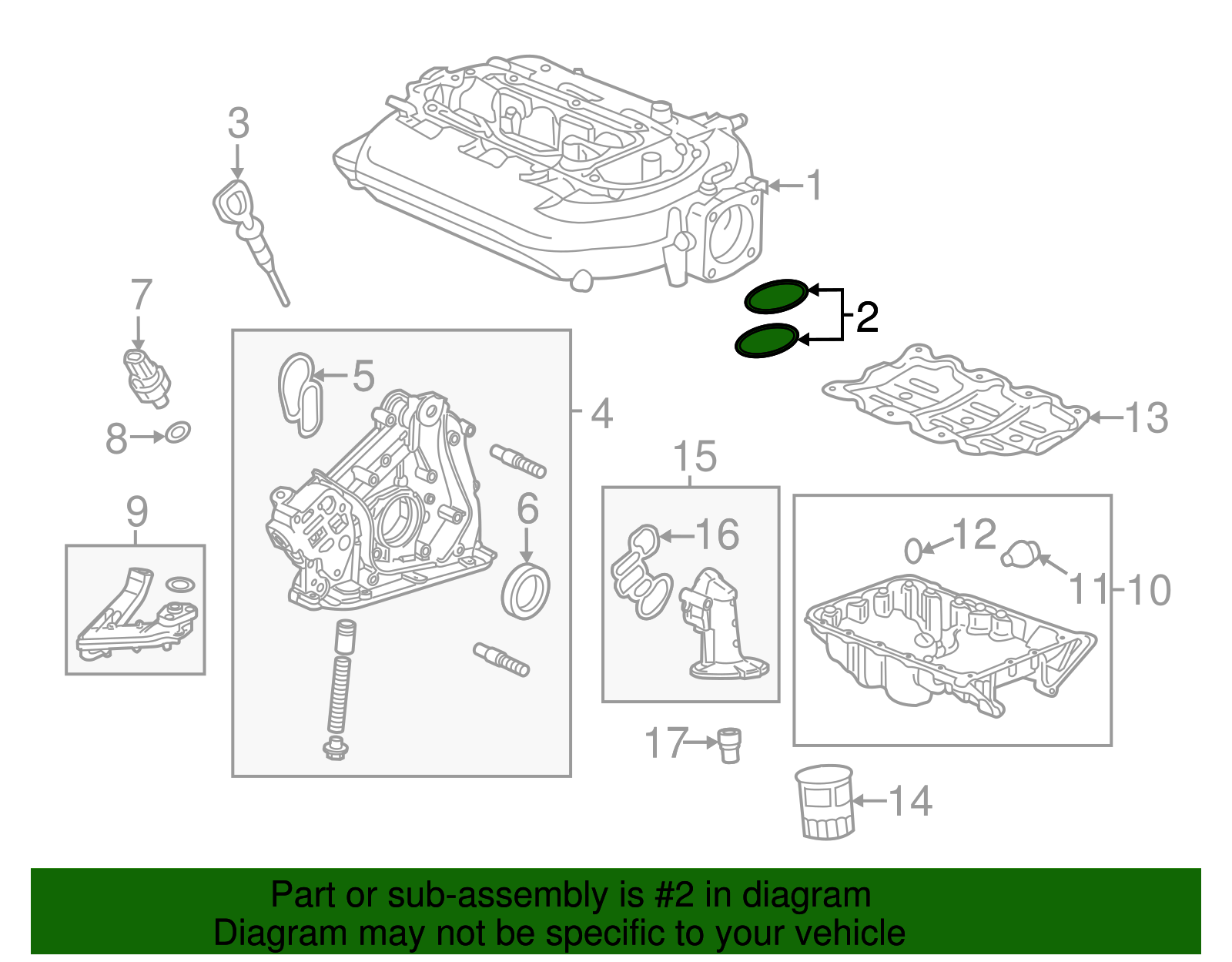 17101-RLV-A01 - 2016-2025 Honda - Gasket In Manifold (Frg-Nok ...