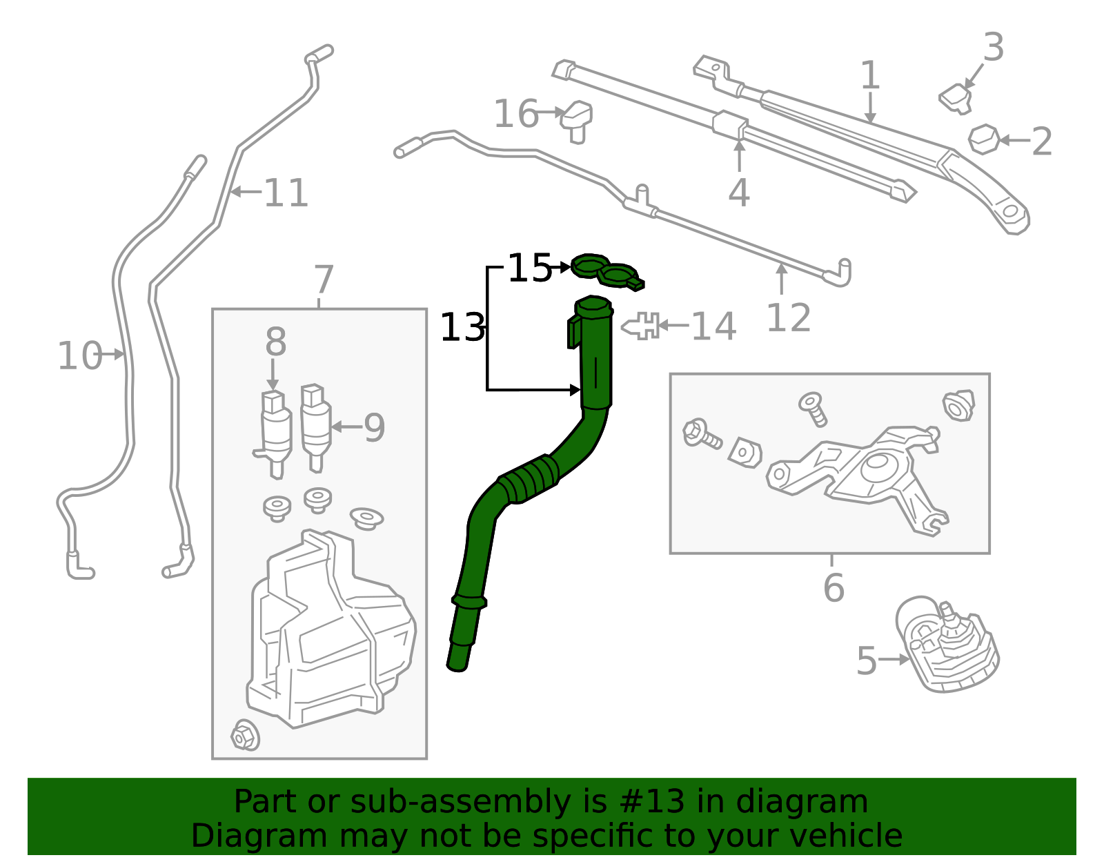 2017-2021 Chevrolet Bolt EV Windshield Washer Fluid Reservoir Filler ...