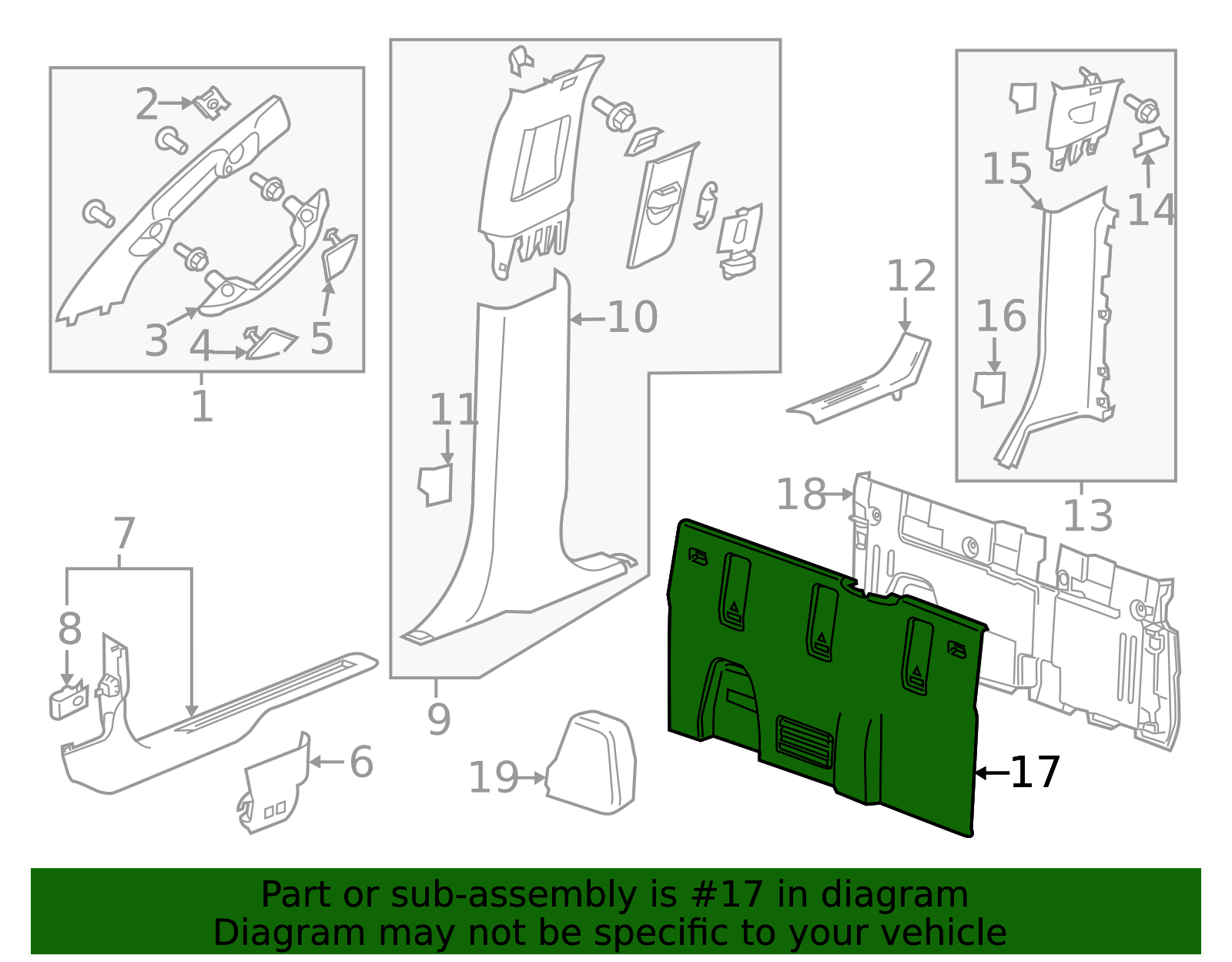 Buy Genuine GM Auto Parts - Panel (Part # 84694418) | GM Parts Store
