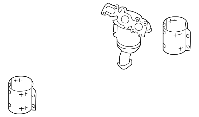 2015-2019 Ford Catalytic Converter With Integrated Exhaust Manifold ...