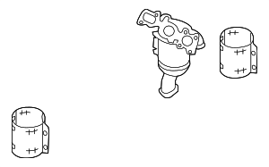 2015-2019 Ford Catalytic Converter With Integrated Exhaust Manifold ...