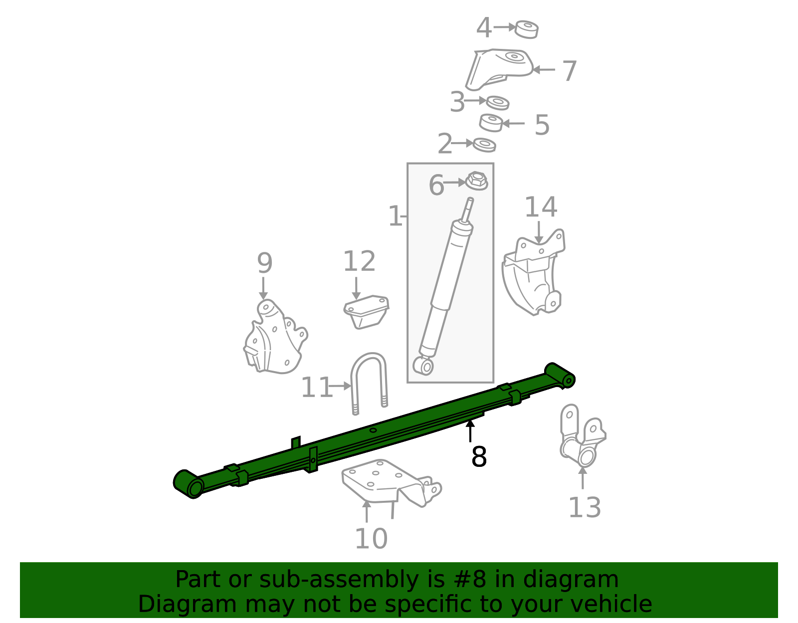 48210-AD020 - High-Quality Leaf Spring for 2005-2011 Toyota Tacoma ...