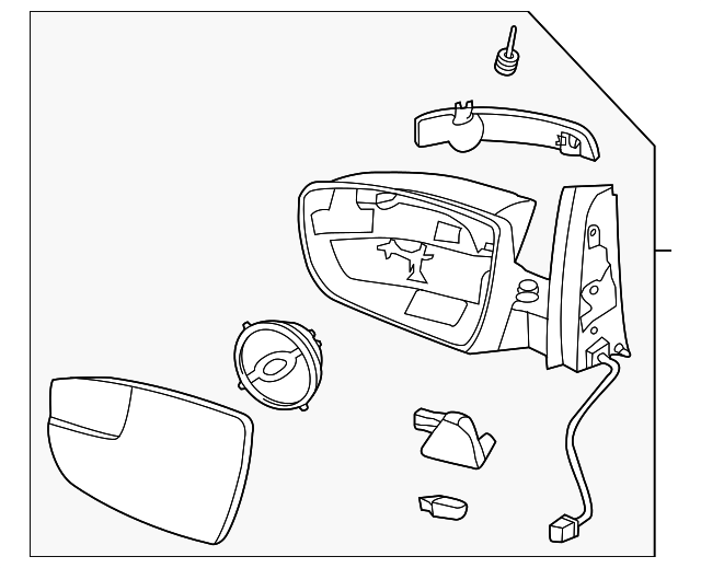 2013-2018 Ford C-Max | Power Mirror | HM5Z-17682-A | Walls' Ford Parts