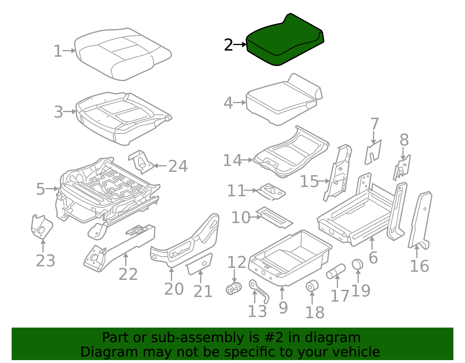 2011-2016 Ford Seat Cover BC3Z-2562900-CA | Awesome Parts Ford